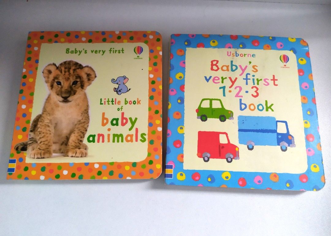 Usborne Baby's Very First board books animals numbers on Carousell