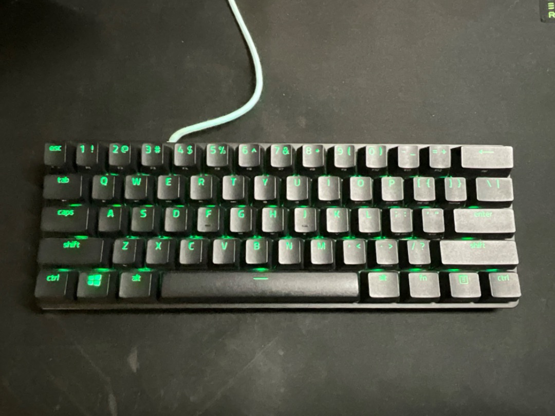 used razer huntsman mini rgb (not hot swappable), cable not included ...