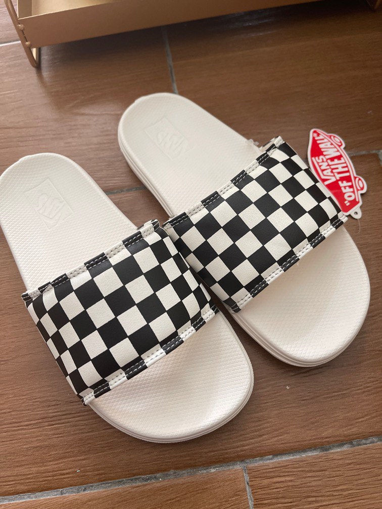 Vans Slides, Women's Fashion, Footwear, Flats on Carousell