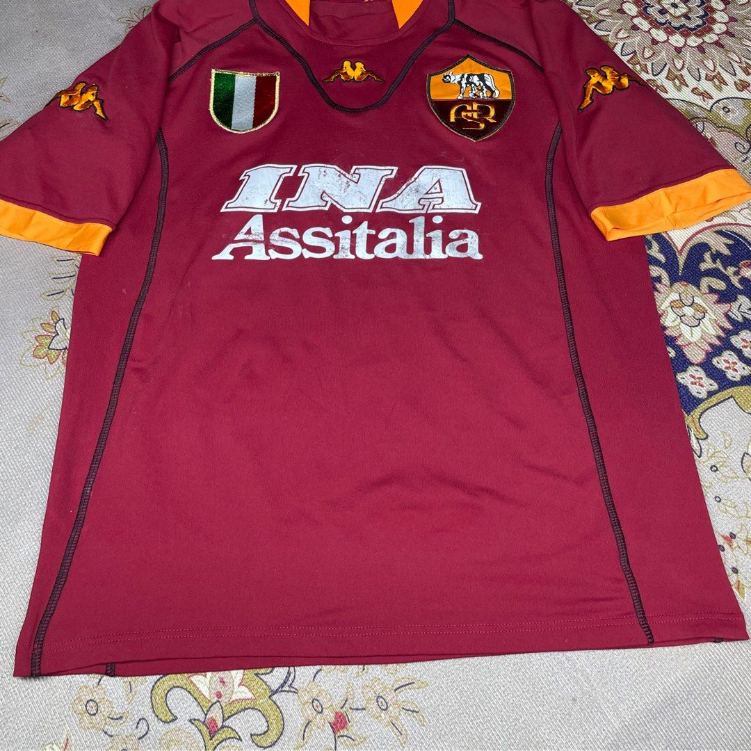 Vintage AS Roma 2000 Totti 10 jersey , Men's Fashion, Tops & Sets ...