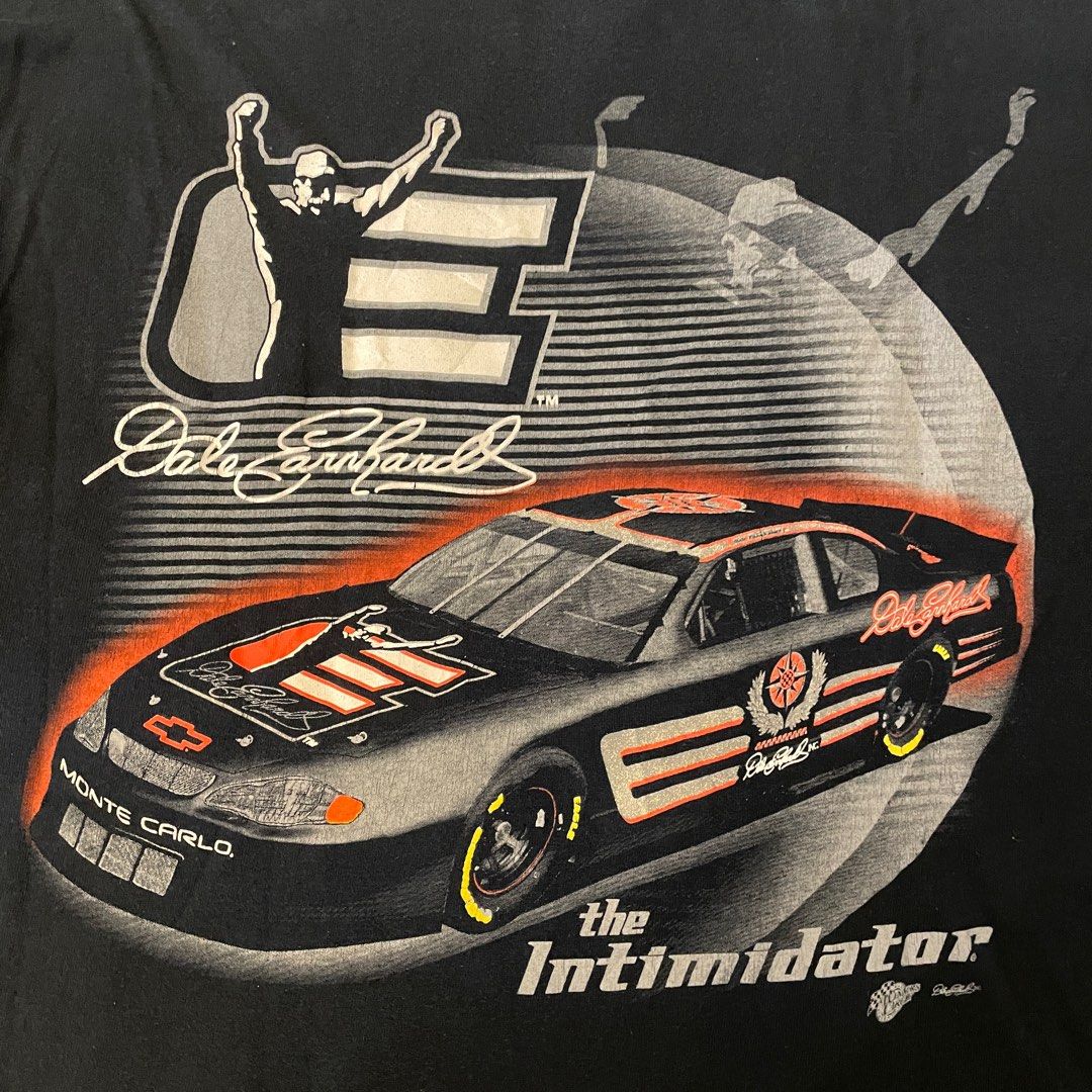 Vintage Dale Earnhardt The Intimidator Mega Print Nascar Shirt on Carousell