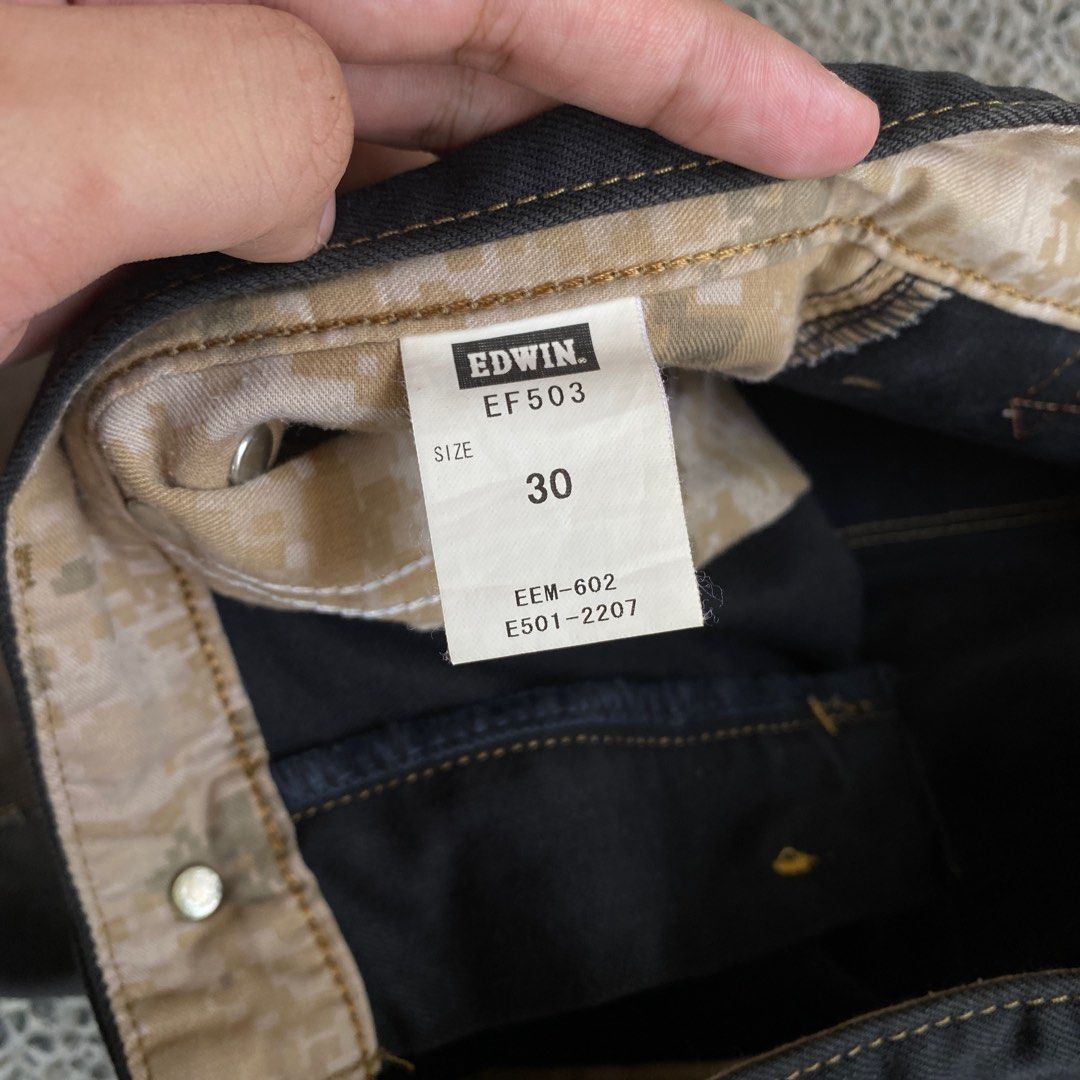 Vintage Edwin 503 Curve Leg Washed Denim Jeans on Carousell