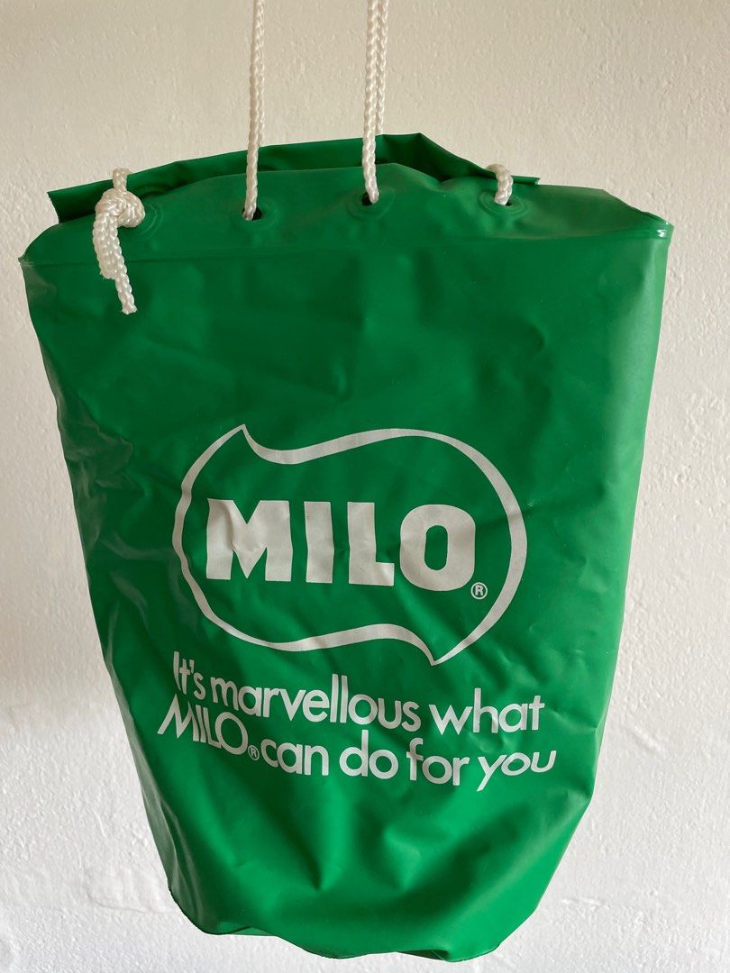 Vintage inflatable Milo drawstring bag, Hobbies & Toys, Memorabilia ...