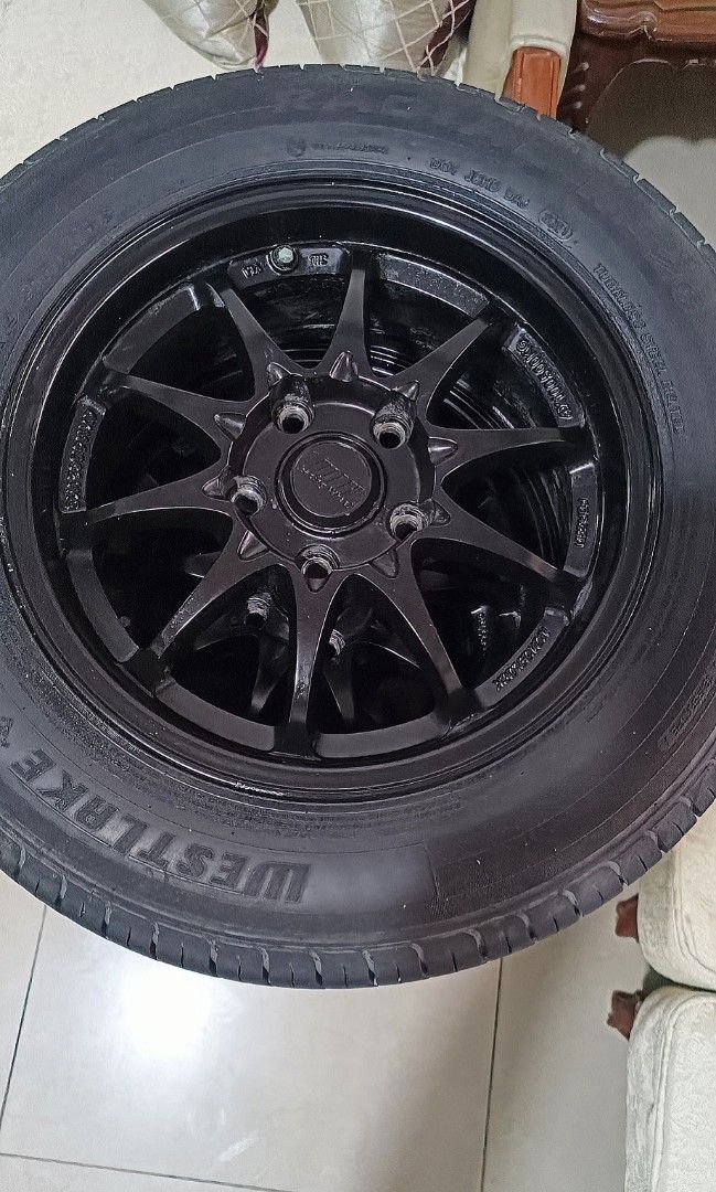 Volk 15" 5 holes ,mags & tires ( mint condition), Car Parts ...