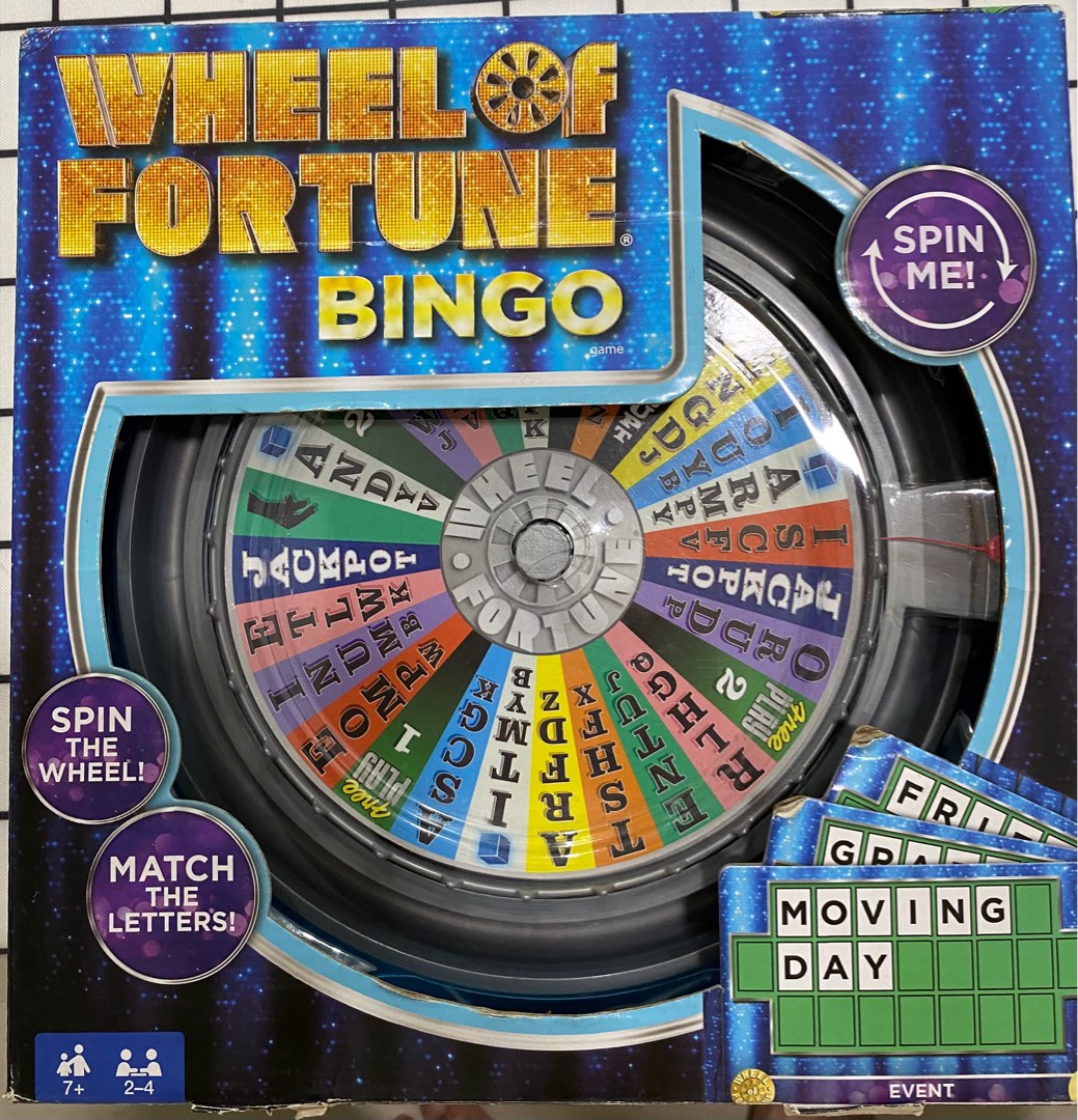 Wheel of Fortune Bingo, Hobbies & Toys, Toys & Games on Carousell