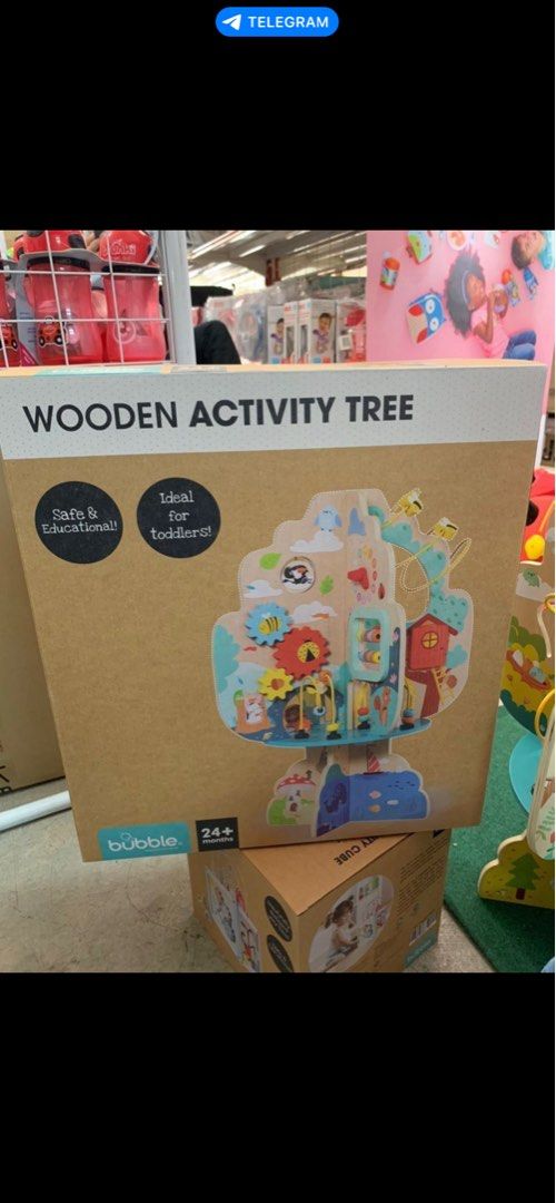 Wooden Activity Tree, Babies & Kids, Infant Playtime on Carousell