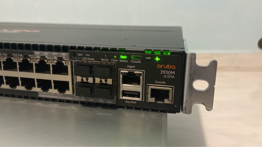 WTS Aruba 2930M-48G Switch (JL321A) with dual power supply. 48ports ...