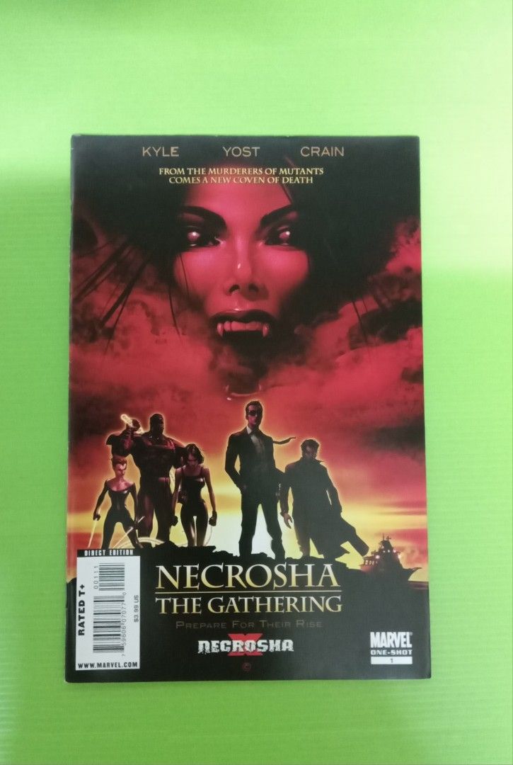 X Necrosha: The Gathering #1 ( Clayton Crain ! - Cover Art ) Marvel ...