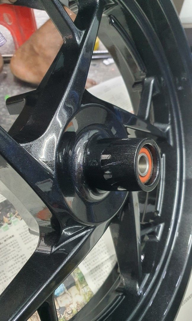 Xmax rim dark metallic, Motorcycles, Motorcycle Accessories on Carousell