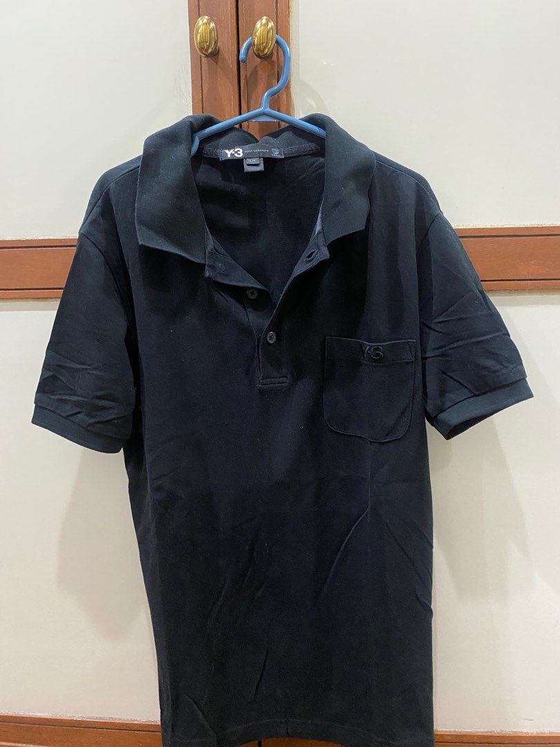Y-3 Yohji Yamamoto Polo Shirt, Men's Fashion, Tops & Sets, Tshirts & Polo Shirts on Carousell
