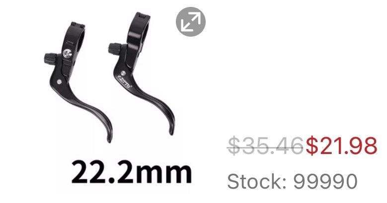 ZTTO road bike breaks lever 22.2mm, Sports Equipment, Bicycles & Parts, Parts & Accessories on ...