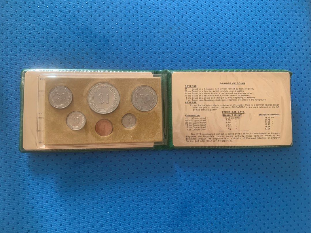 1979 Singapore Uncirculated Coin Set, Hobbies & Toys, Memorabilia & Collectibles, Currency on ...
