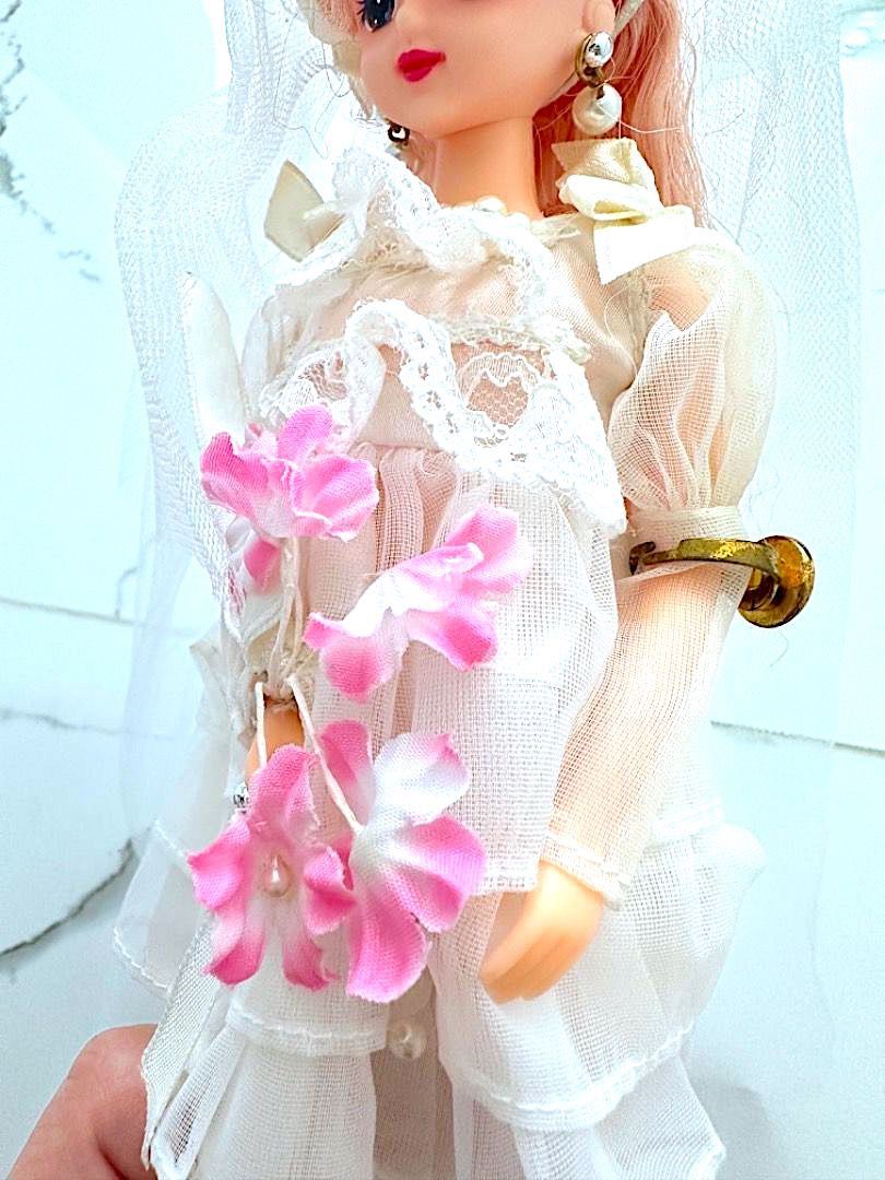 1980 retro Japan licca jenny pink hair bride doll, Hobbies & Toys, Toys ...