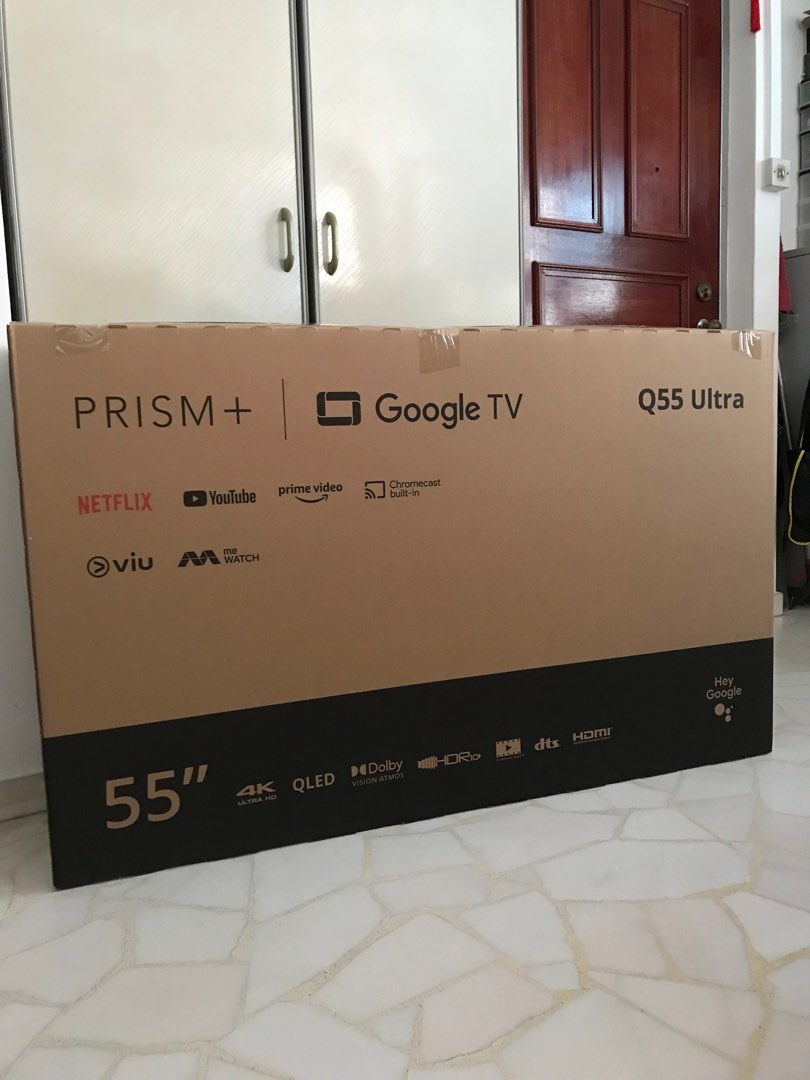 55 Inch TV Box Empty TV Home Appliances TV Entertainment TV On 55 Inch TV Box Empty TV Home Appliances TV Entertainment TV On