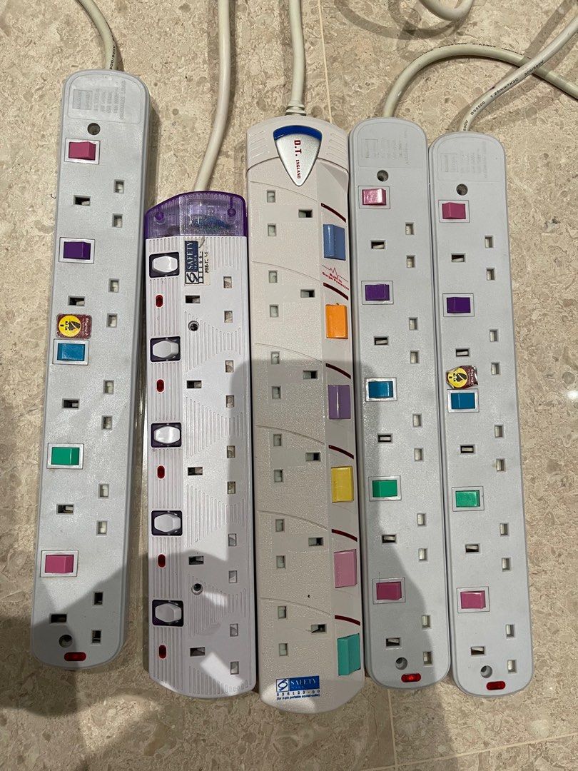 5-way Extension Socket, TV & Home Appliances, Electrical, Adaptors ...