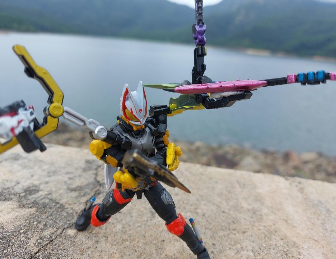 拍外景 裝動 廢arm geats IX 展示 淨頭 幪面超人 假面騎士 kamen rider shodo 掌動, 興趣及遊戲, 玩具 ...