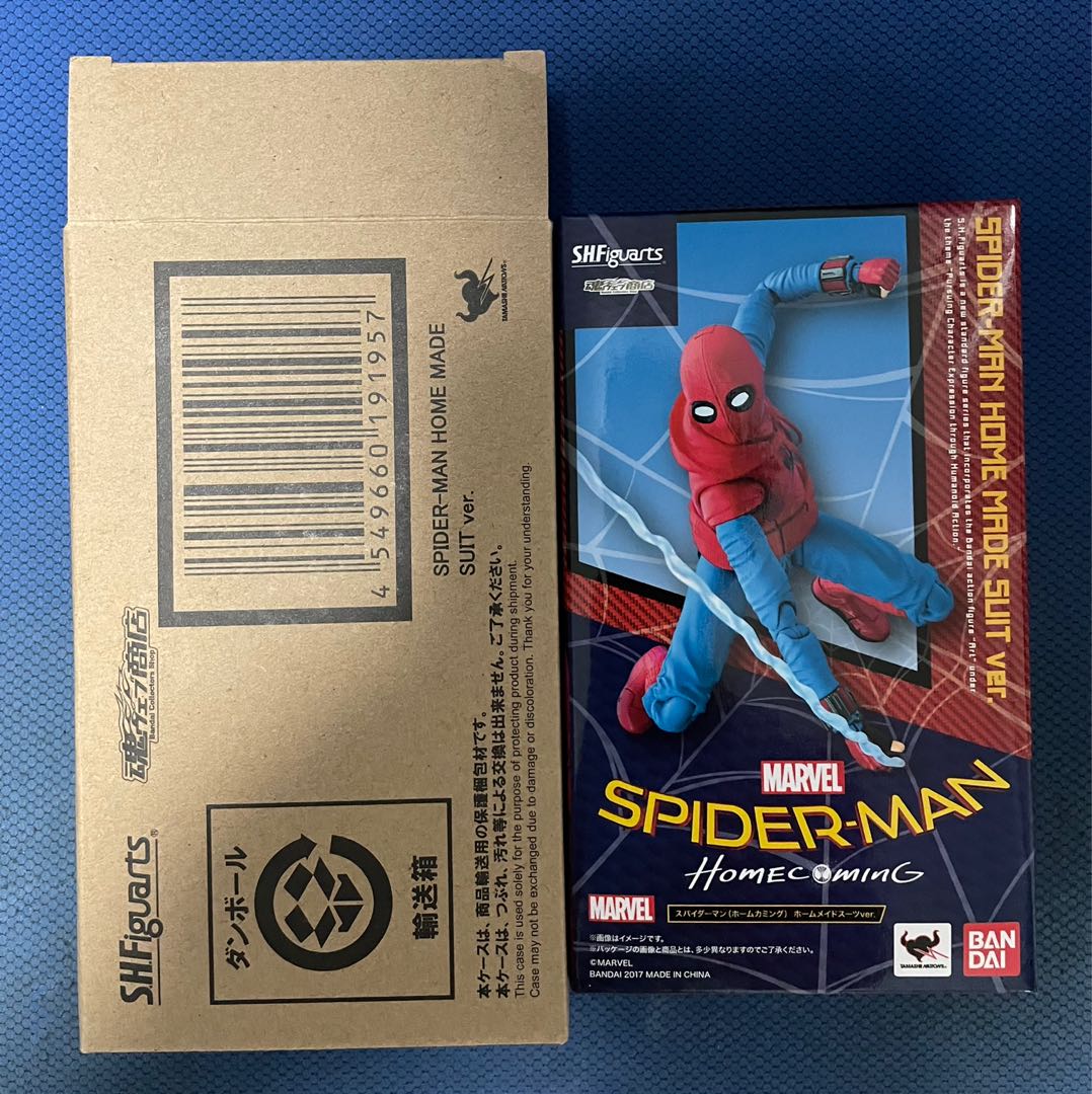放已開 KO版 shf spider man homemade suit, 興趣及遊戲, 玩具 & 遊戲類 - Carousell