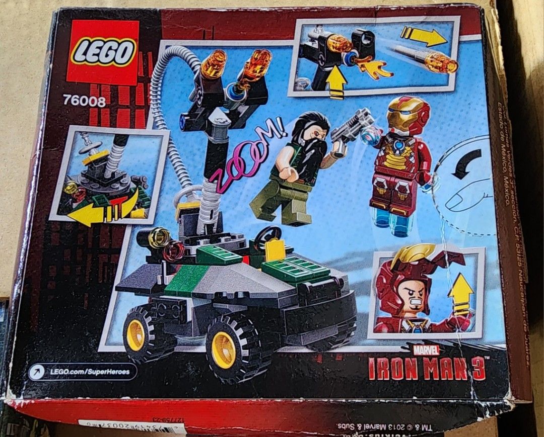 全新 lego 76008 marvels ironman vs mandarin, 興趣及遊戲, 玩具 & 遊戲類 - Carousell