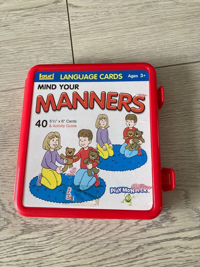 小－面試: Mind your manners language cards, 興趣及遊戲, 玩具 & 遊戲類 - Carousell