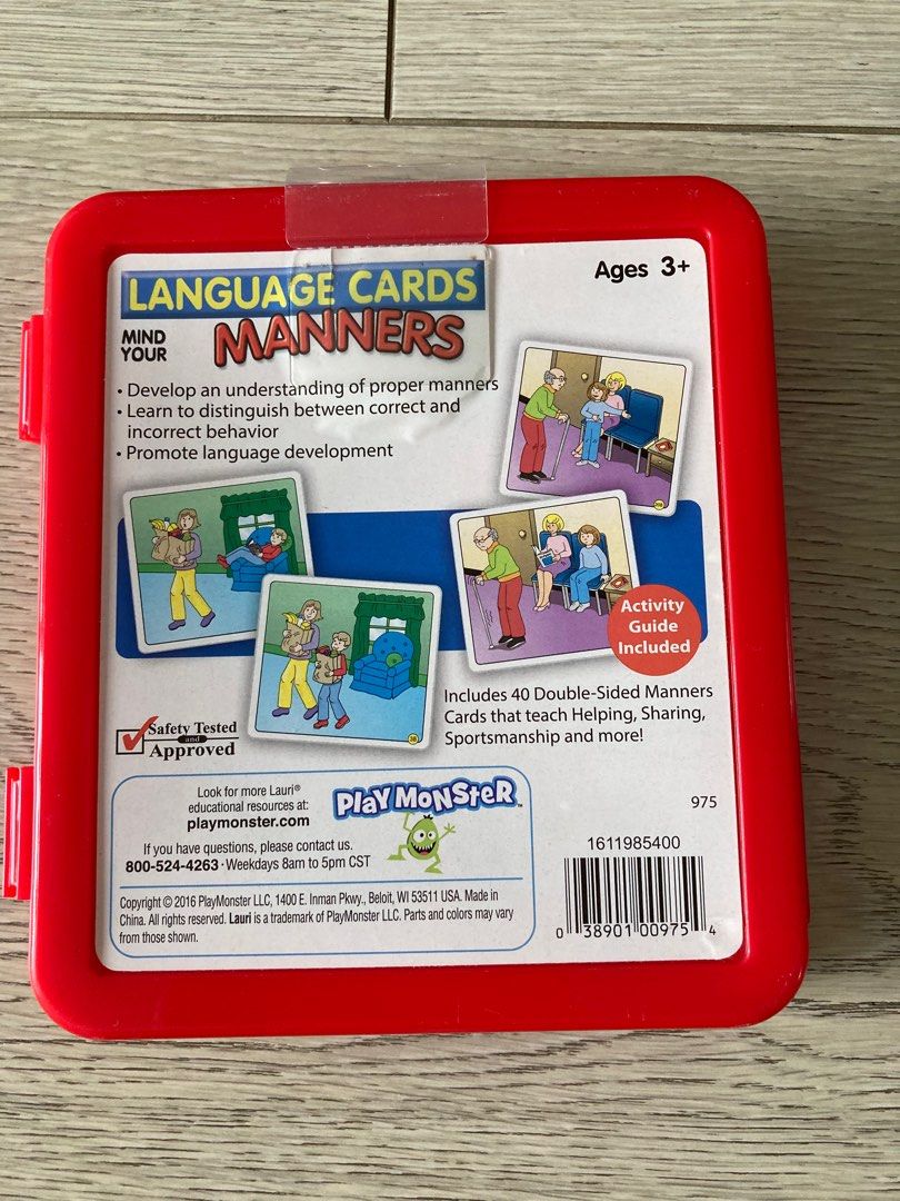 小－面試: Mind your manners language cards, 玩具收藏品, 玩具, 益智學習玩具 - Carousell