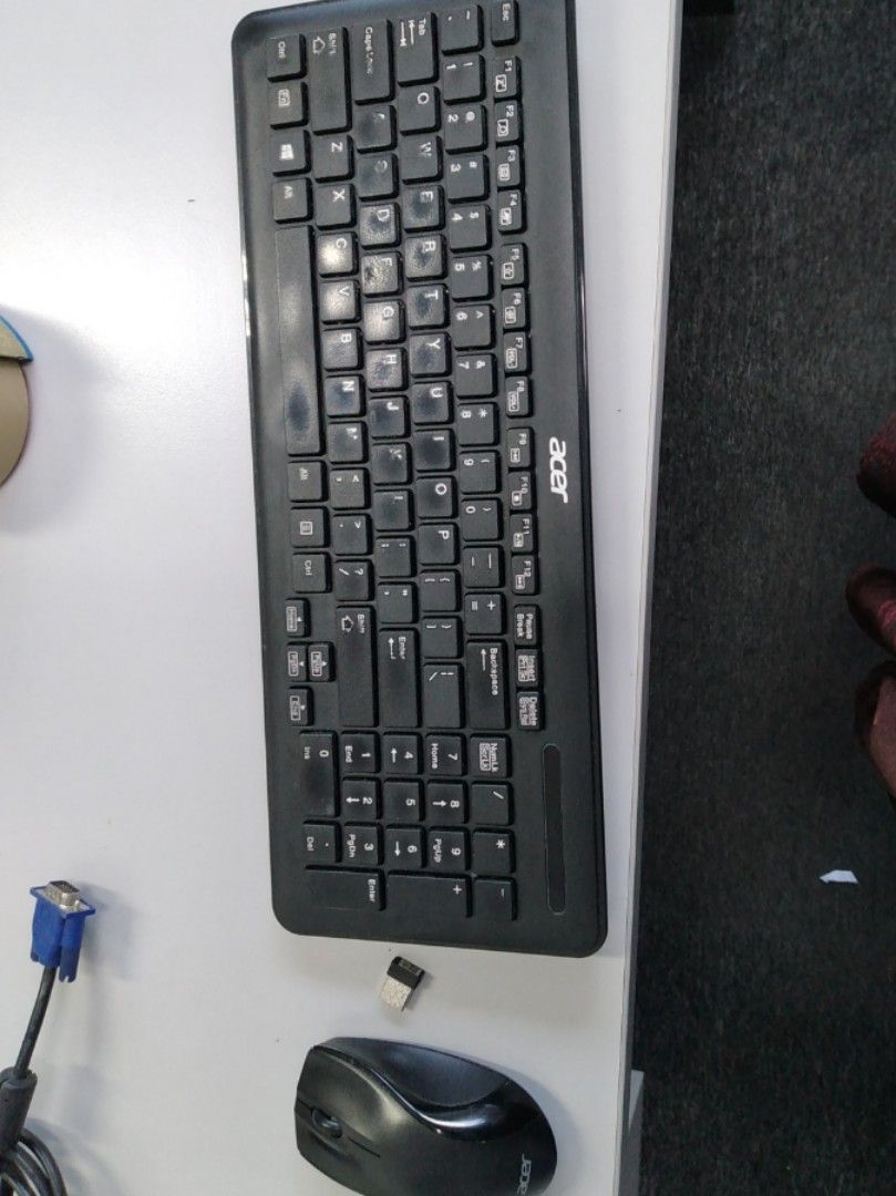 Acer wireless mouse and keyboard, Computers & Tech, Parts & Accessories ...