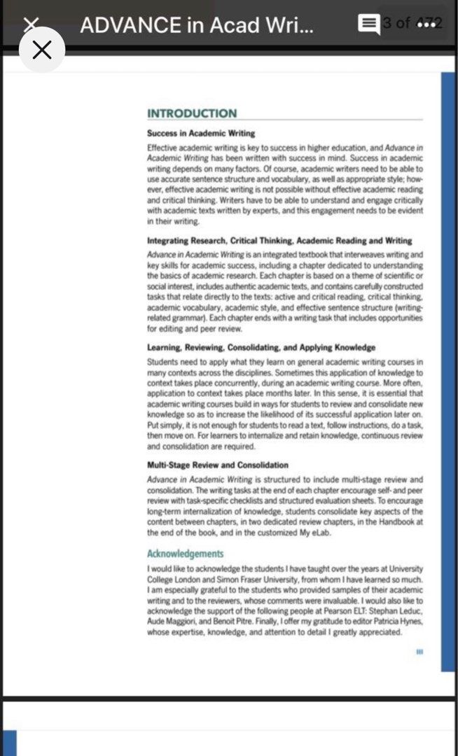 Advance in Academic Writing PDF Textbook on Carousell