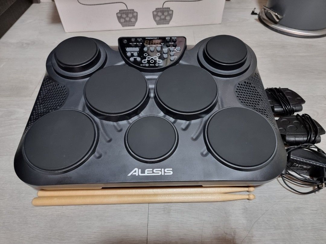 Alesis Compactkit 7 Tabletop Electronic Drum Pad, Hobbies & Toys, Music & Media, Musical ...