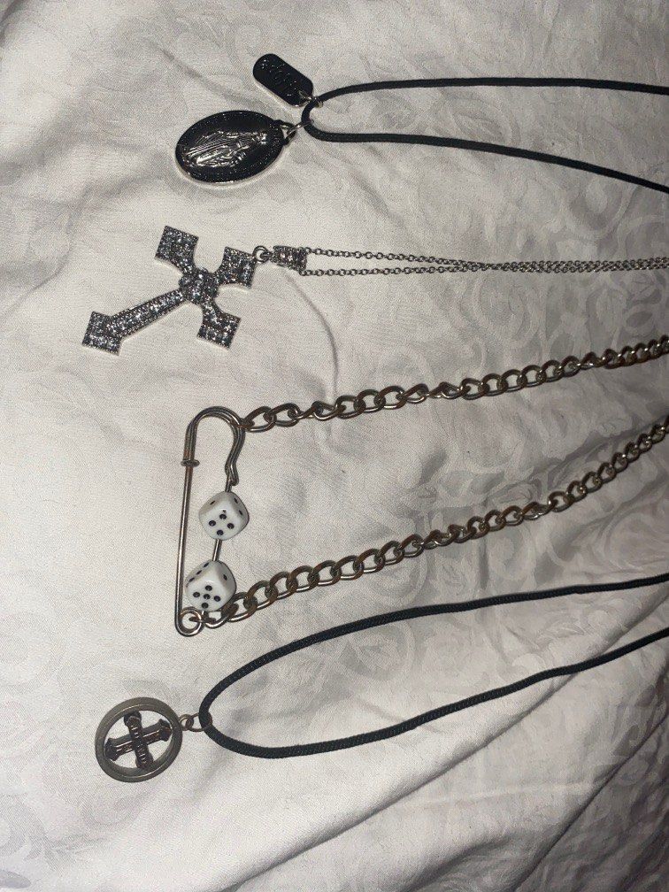alt acubi cross necklace set, Women's Fashion, Jewelry & Organizers ...