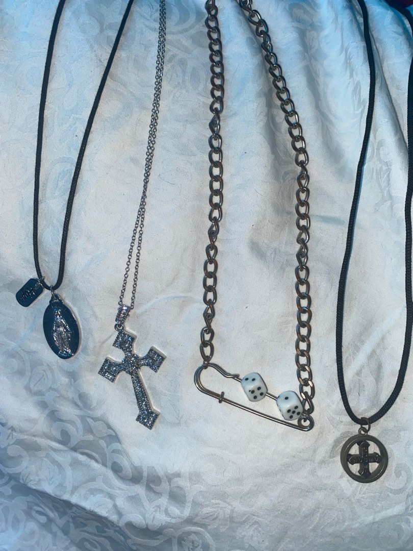 alt acubi cross necklace set, Women's Fashion, Jewelry & Organizers ...