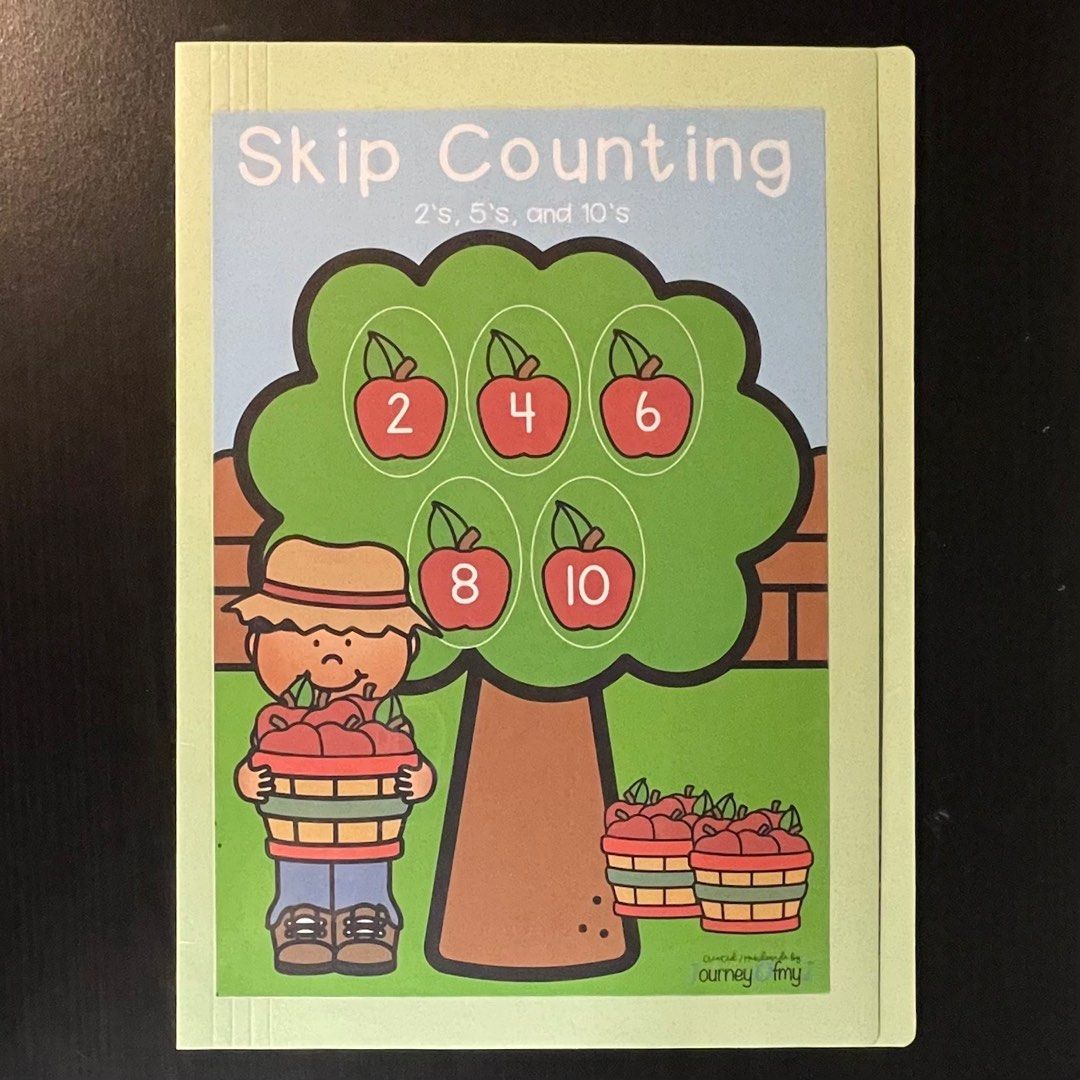 Apple Tree - Skip Counting File Folder, Hobbies & Toys, Toys & Games on ...