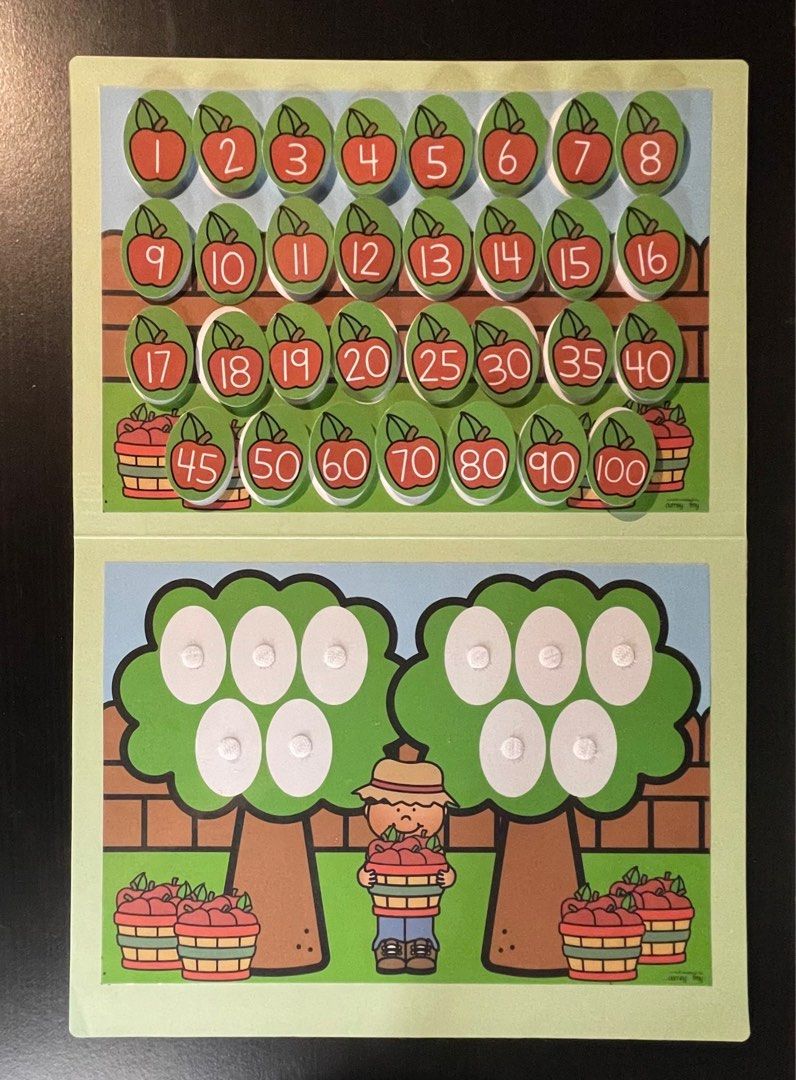 Apple Tree - Skip Counting File Folder, Hobbies & Toys, Toys & Games on ...