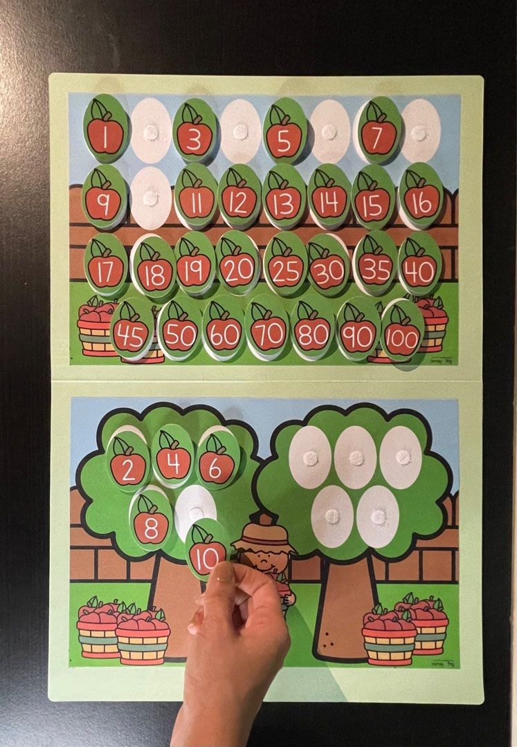 Apple Tree - Skip Counting File Folder, Hobbies & Toys, Toys & Games on ...