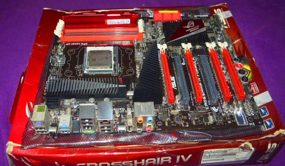 Asus ROG Gaming Motherboard Bundle with 2.8ghz processor 8GB ram hyperx ...