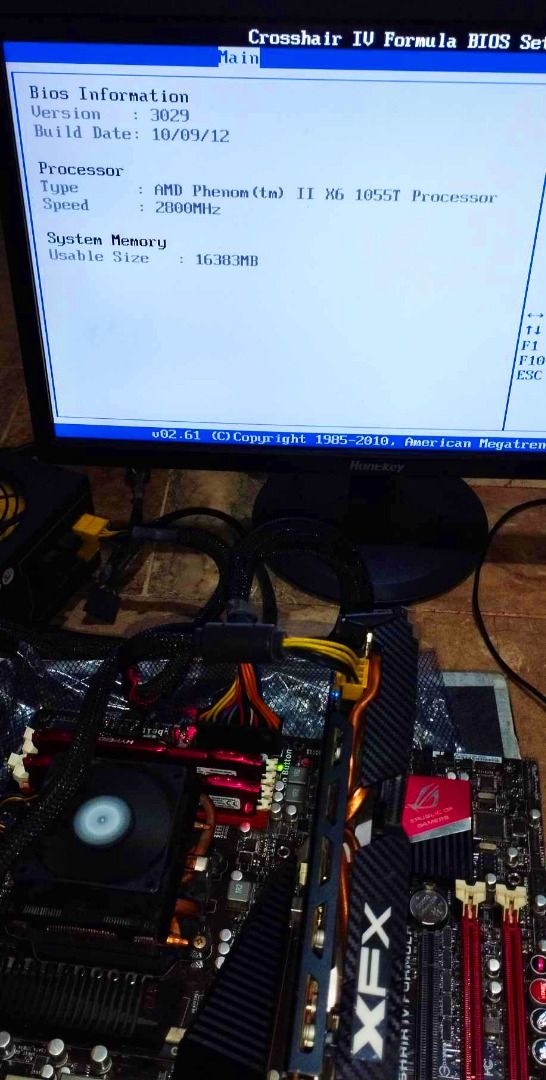 Asus ROG Gaming Motherboard Bundle with 2.8ghz processor 8GB ram hyperx ...