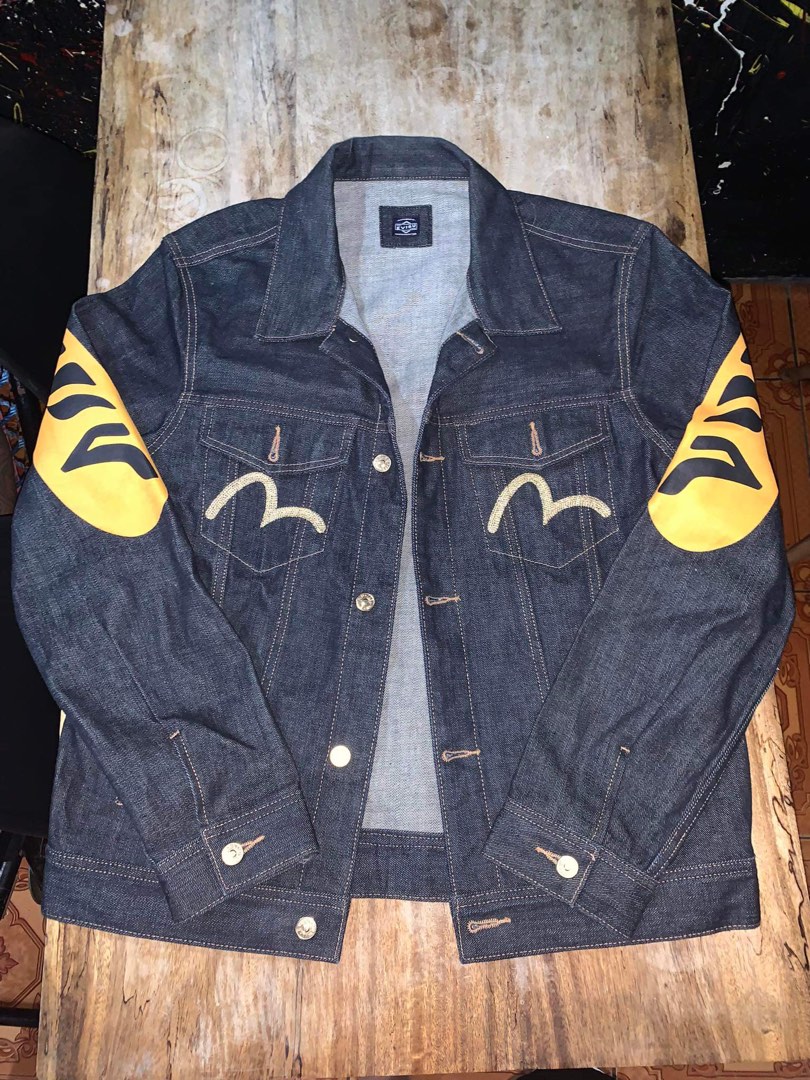AUTHENTIC EVISU DENIM JACKET on Carousell