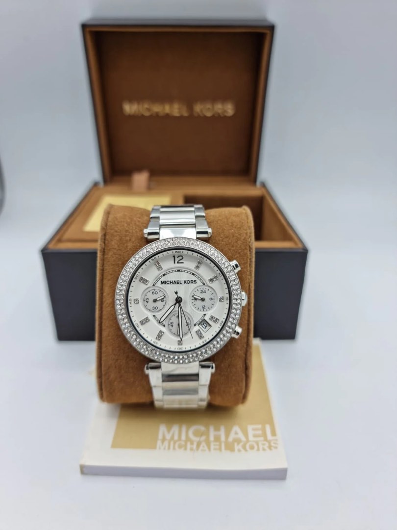 Authentic MK Parker watch ( Silver) on Carousell