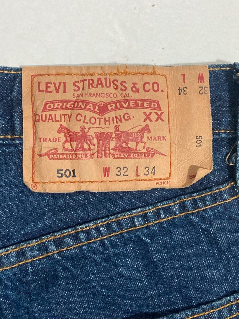 Authentic Vintage Levi’s 501 extended patch Semi dark blue for Men’s ...