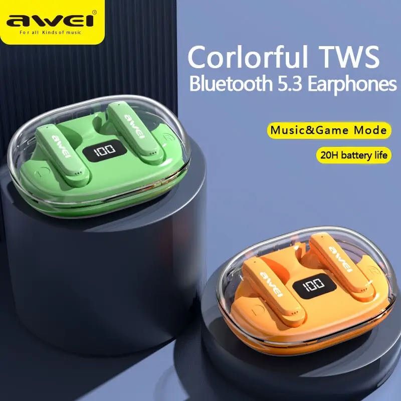 Awei T86 ENC通話降噪Call Noise Reduction真無線藍牙5.3耳機 Wireless Earbuds, 音響器材, 耳機 - Carousell