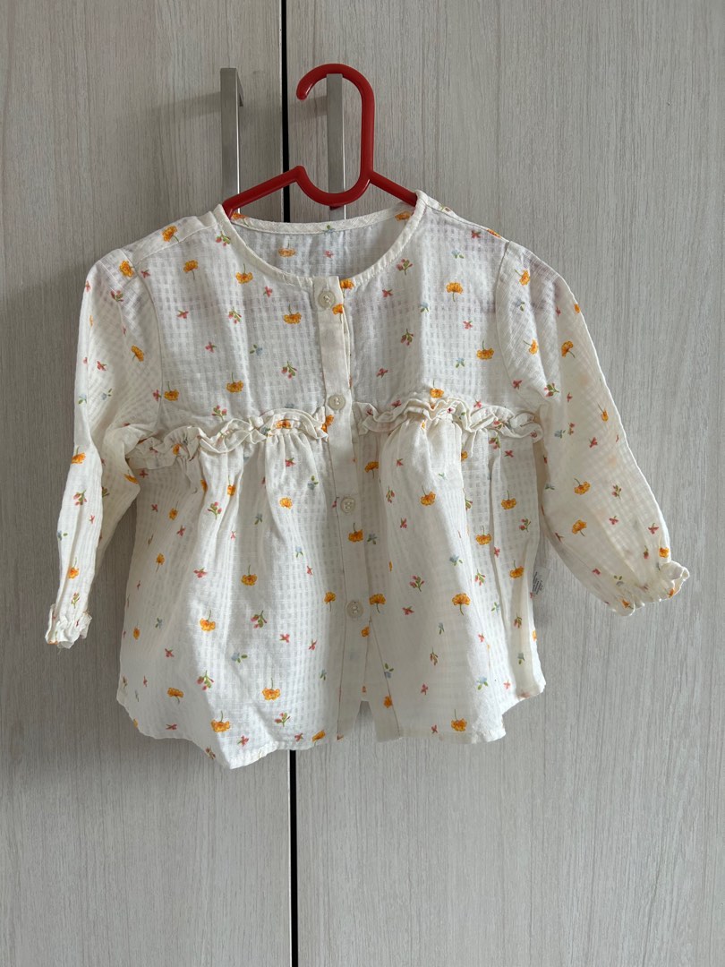 Babytop flower, Bayi & Anak, Baju Bayi di Carousell