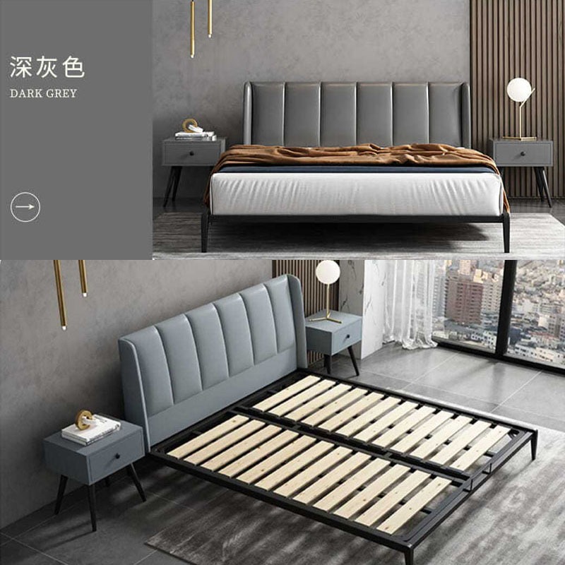 Bed frame - Base Type: Fishbone Wooden Slates High Quality Bed frame ...