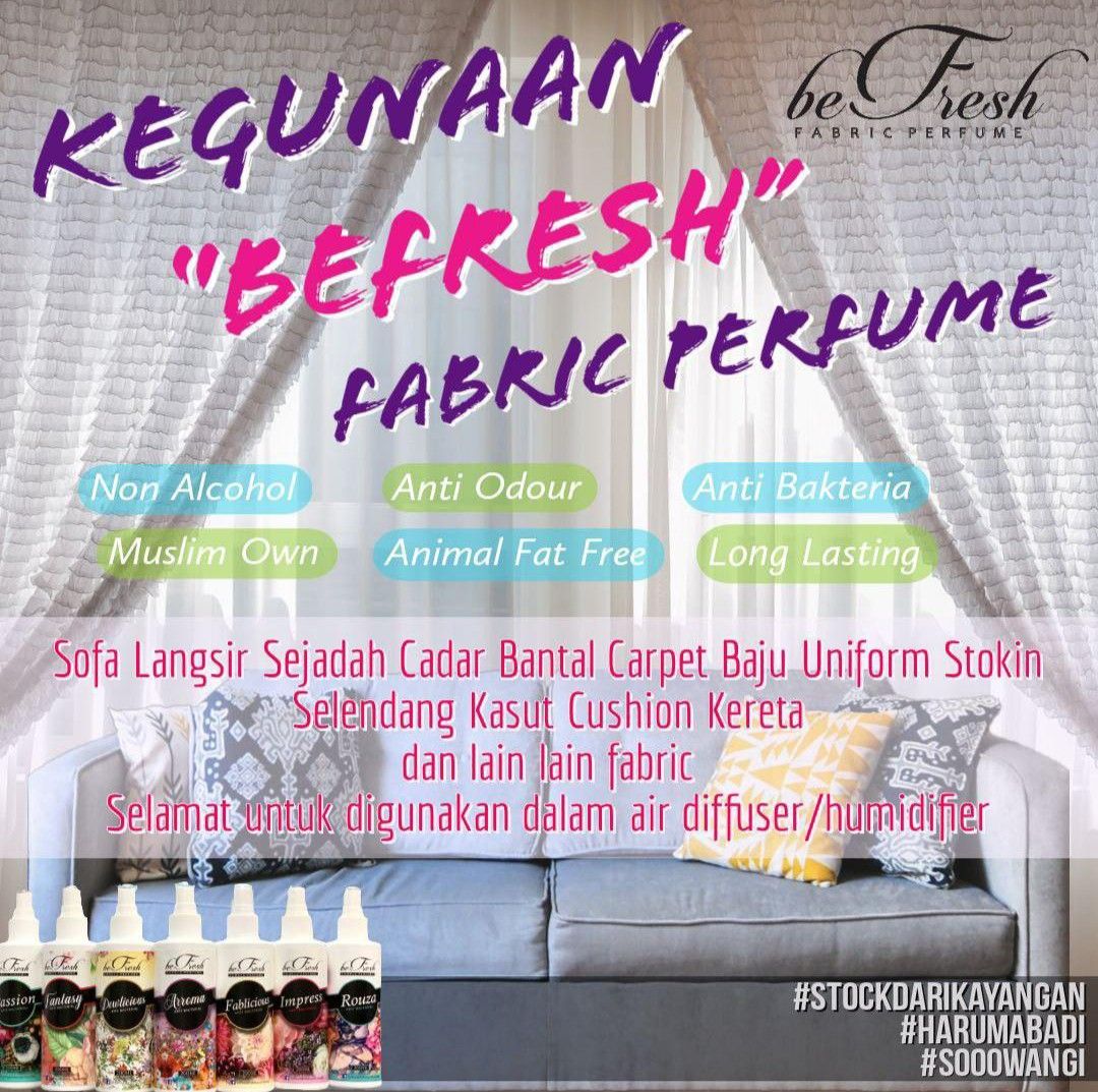 Befresh Fabric Perfume, Furniture & Home Living, Home Fragrance on Carousell