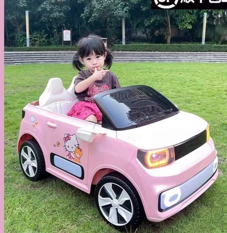 Big Hello Kitty Rechargeable Electric Ride On Toy Car For Kids on Carousell