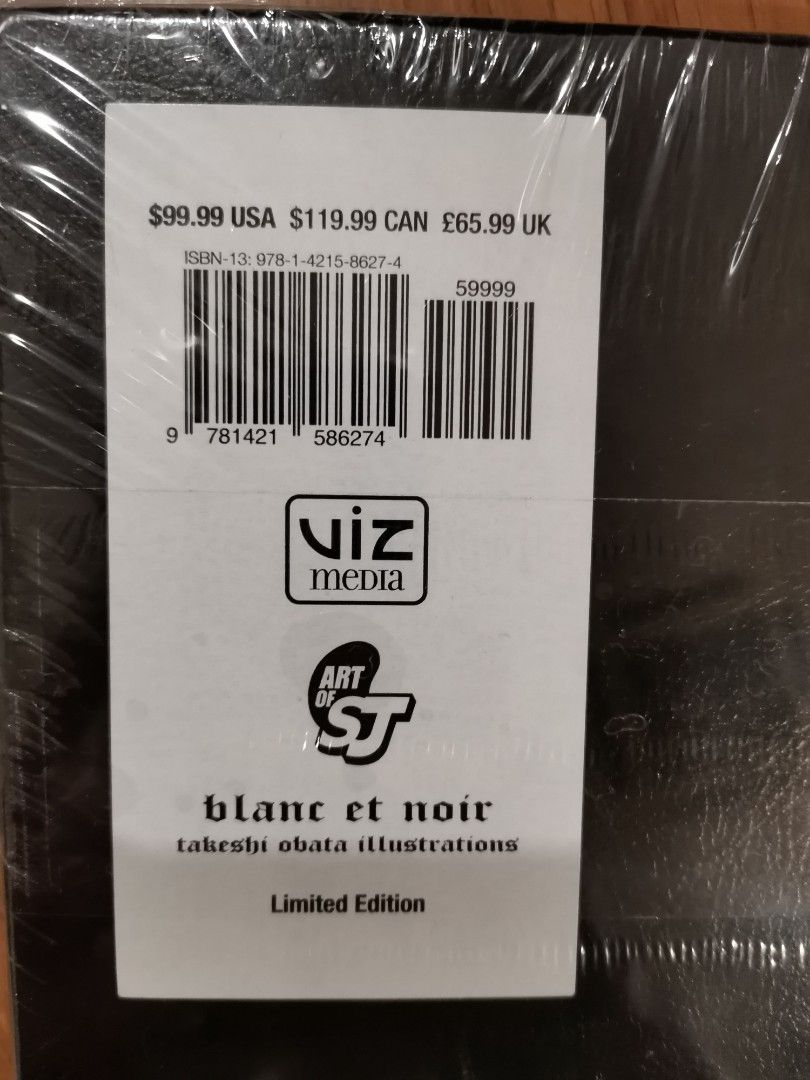 Blanc Et Noir Takeshi Obata Illustrations Artbook Limited Edition ...