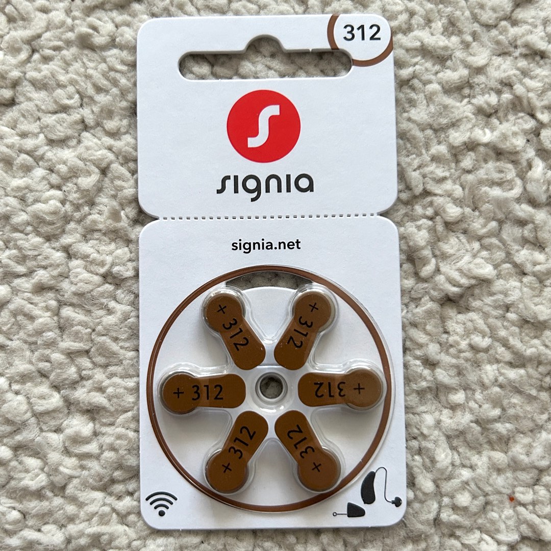 BNIP Signia 312 Hearing Aid Batteries Battery, Health & Nutrition ...