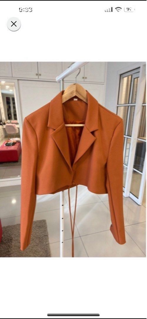 Brand new blazer top shien S, Women's Fashion, Tops, Blouses on Carousell