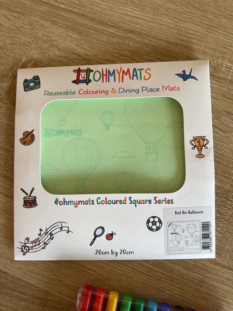 Brand New Oh My Mats Reusable Colouring Mat, Hobbies & Toys, Stationery ...