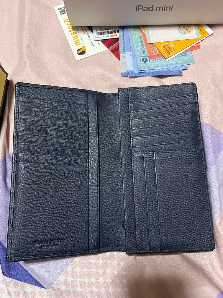 Braun buffet bi fold long wallet, Luxury, Bags & Wallets on Carousell