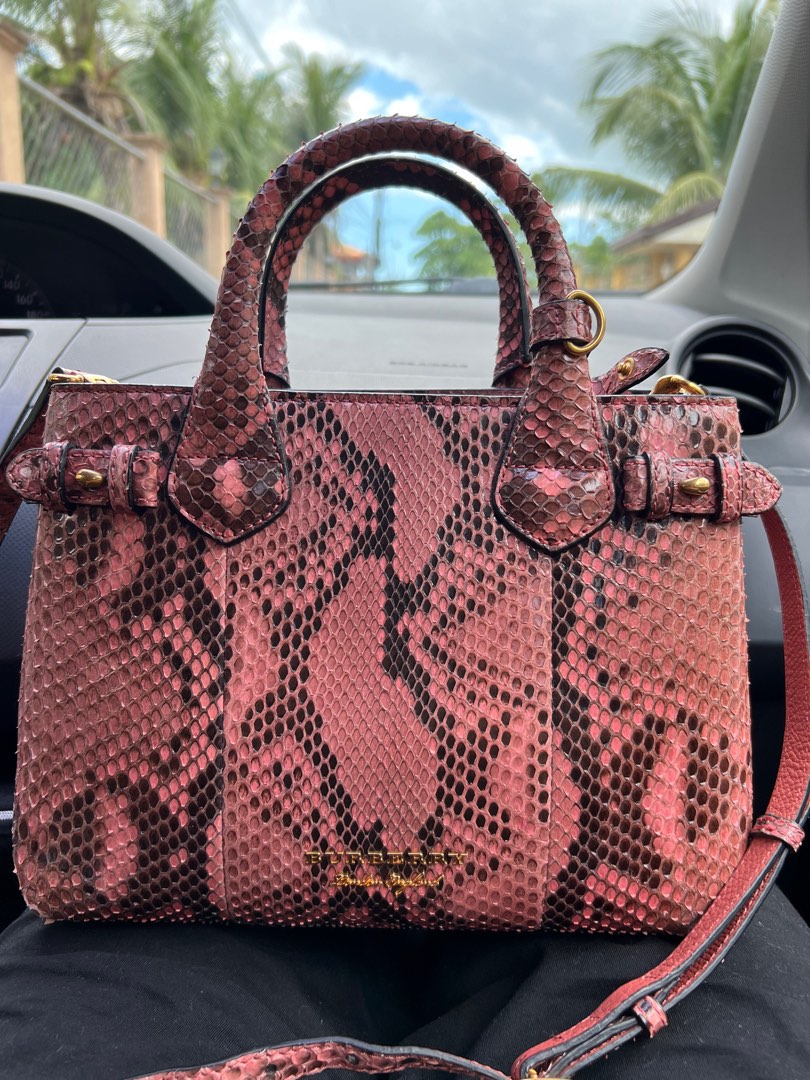 Burberry Banner Python, Luxury, Bags & Wallets on Carousell