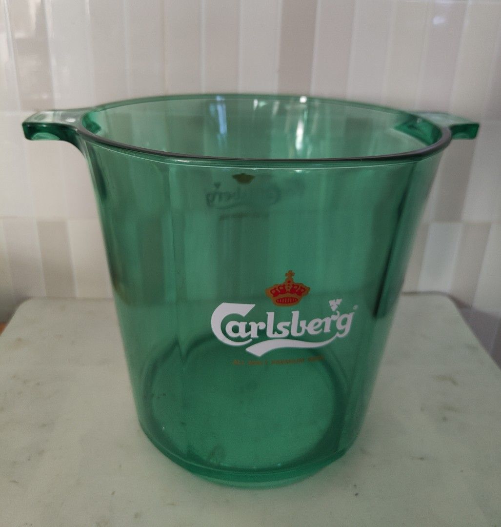 Carlsberg plastic beer bucket (Used), TV & Home Appliances, Kitchen ...