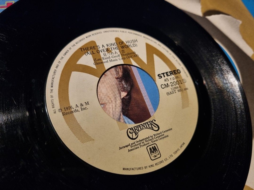 Carpenters There's a kind of Hush(All over the world)/(I'm caught ...